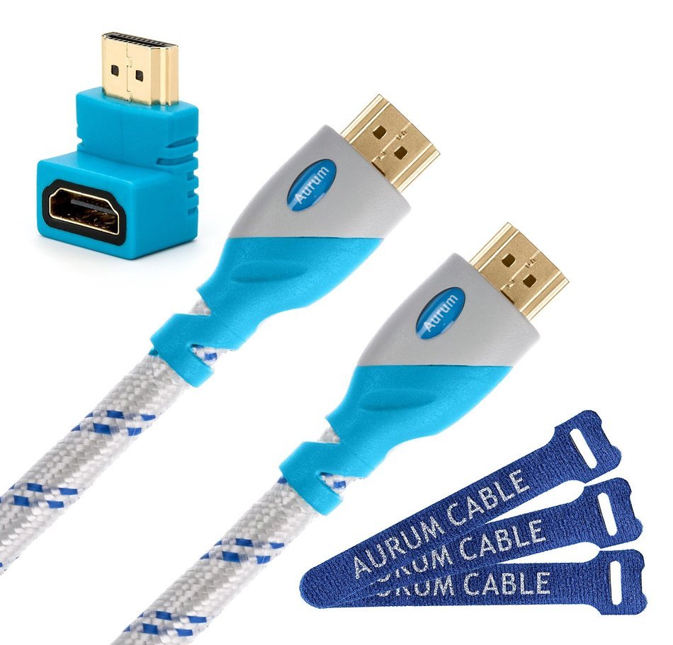 Aurum Cables Ultra Series HD14BB50FTNB-N 26 AWG High Speed HDMI Cable ...