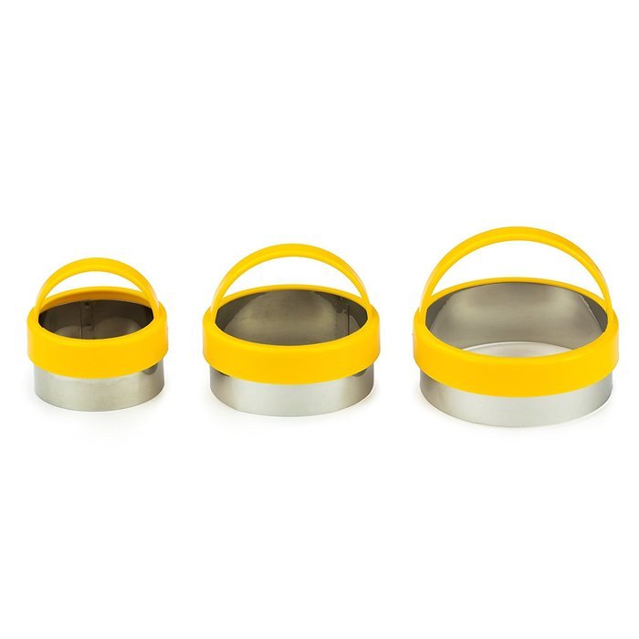 Pada Cookie Cutters - Stainless Steel Round Cookie Cutter Set for ...