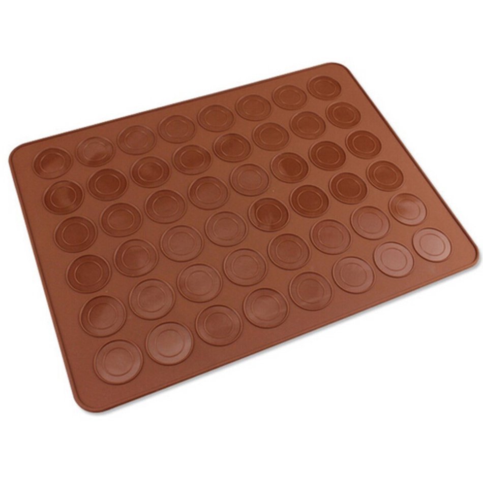 Happyhomin 48-Capacity Silicone Macaron Macaroon Mat Fondant Oven ...