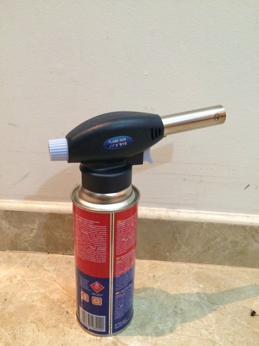 Flame Gas Torch Flamethrower Butane Burner Lighter Automatic ...