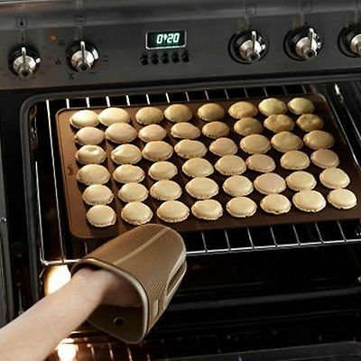 Silicone Macaron Macaroon Pastry Cake Cookies Muffin Oven Baking Sheet ...