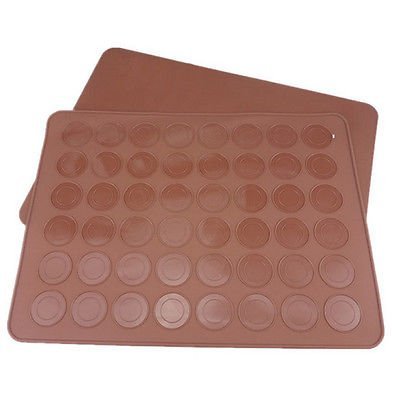 Silicone Macaron Macaroon Pastry Cake Cookies Muffin Oven Baking Sheet ...