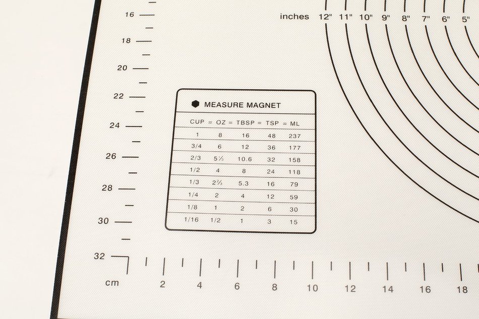 Tammy Pastry Mat Silicone Bakeware Mat Rolling Sheet Baking Liner ...