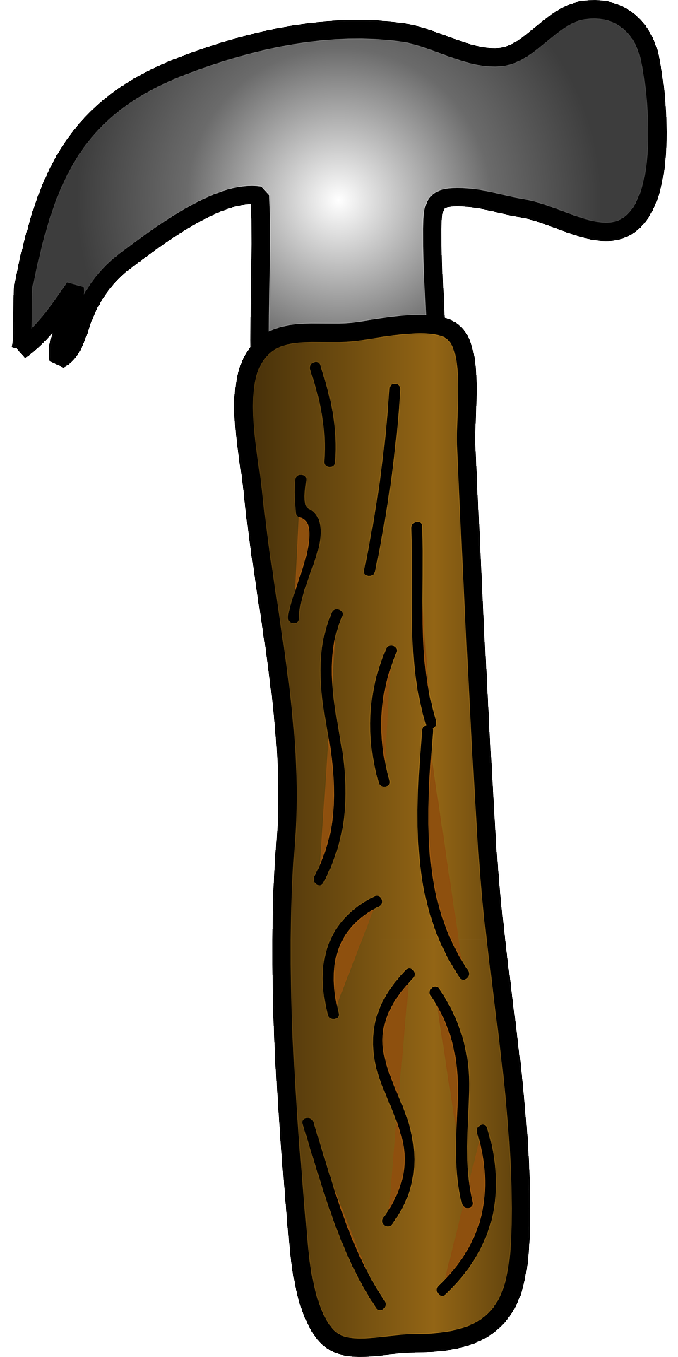Wooden hammer drawing free image download