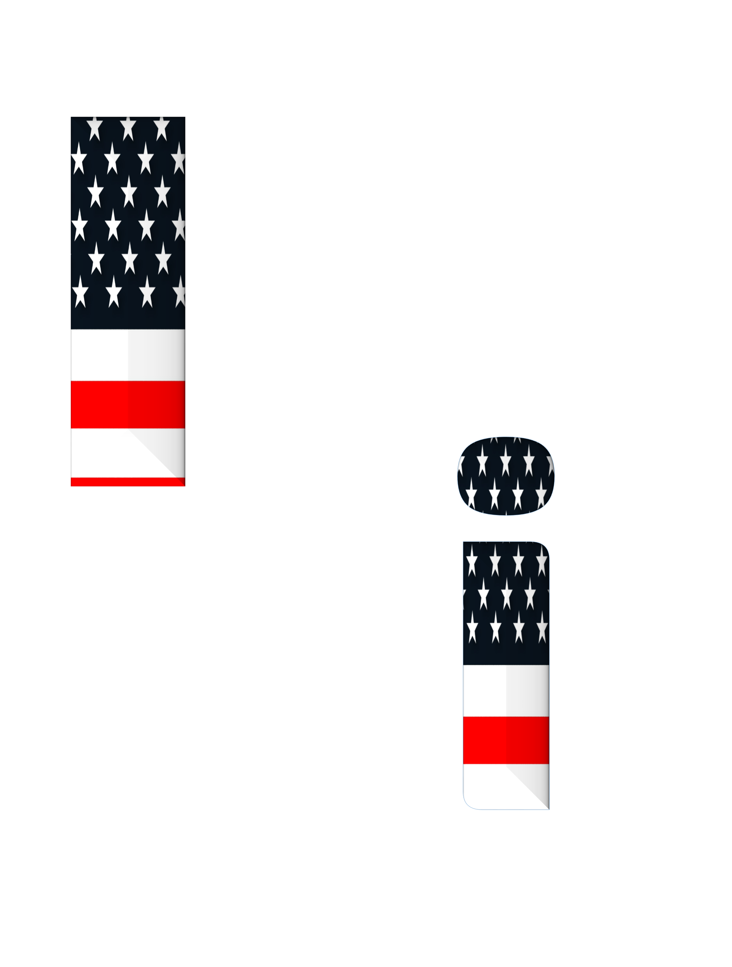 American flag on the letters i free image download