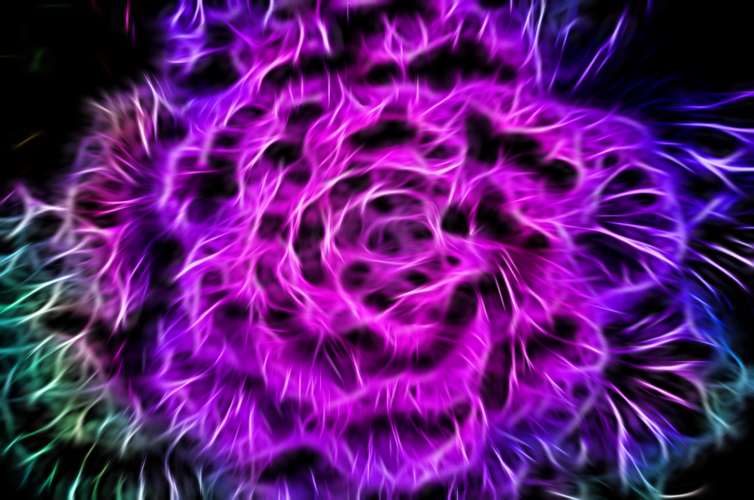 Neon glow abstract art light free image download