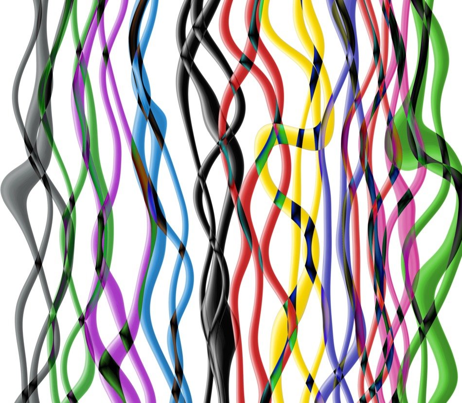 Multicolored vertical wave free image download