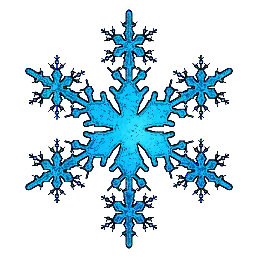 Single Snowflake drawing free image download