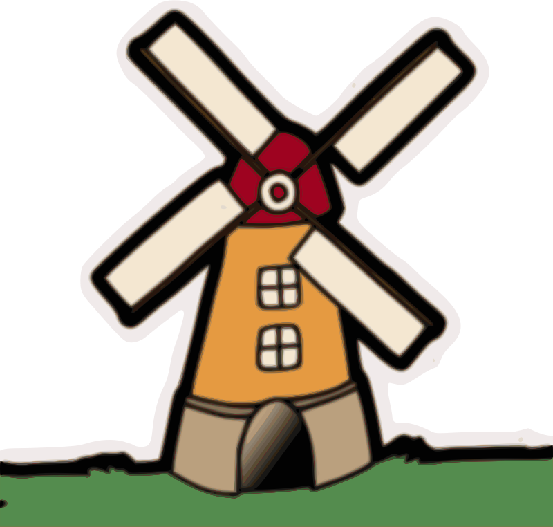 Cute Windmill drawing free image download