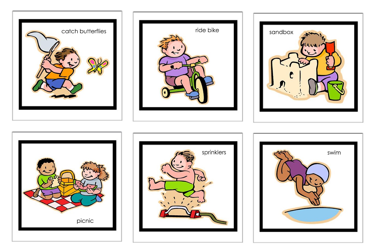 Visual Schedule Clip Art drawing free image download