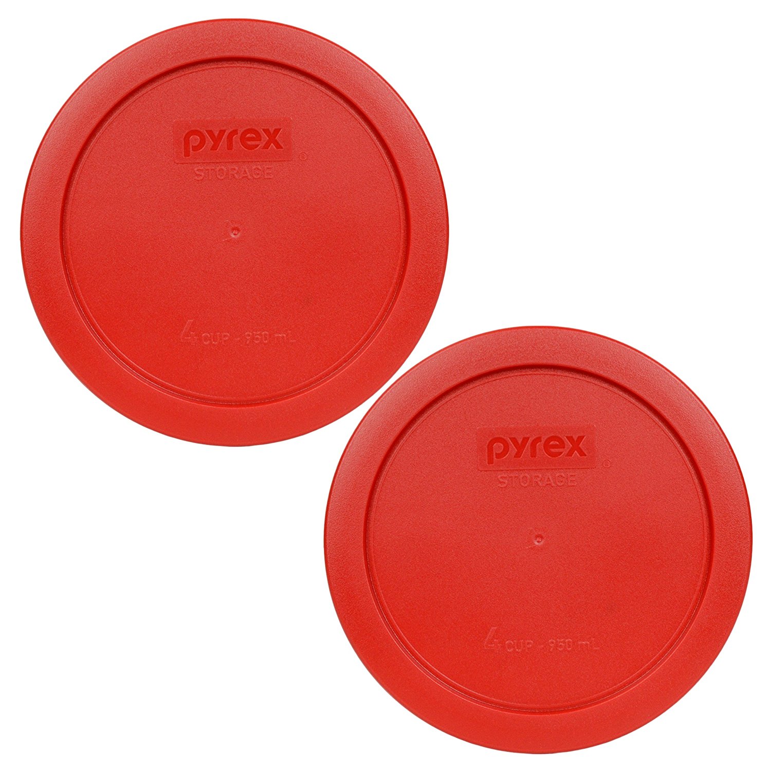 Pyrex 7201-PC Round 4 Cup Storage Lid for Glass Bowls (2, Navy Blue ...