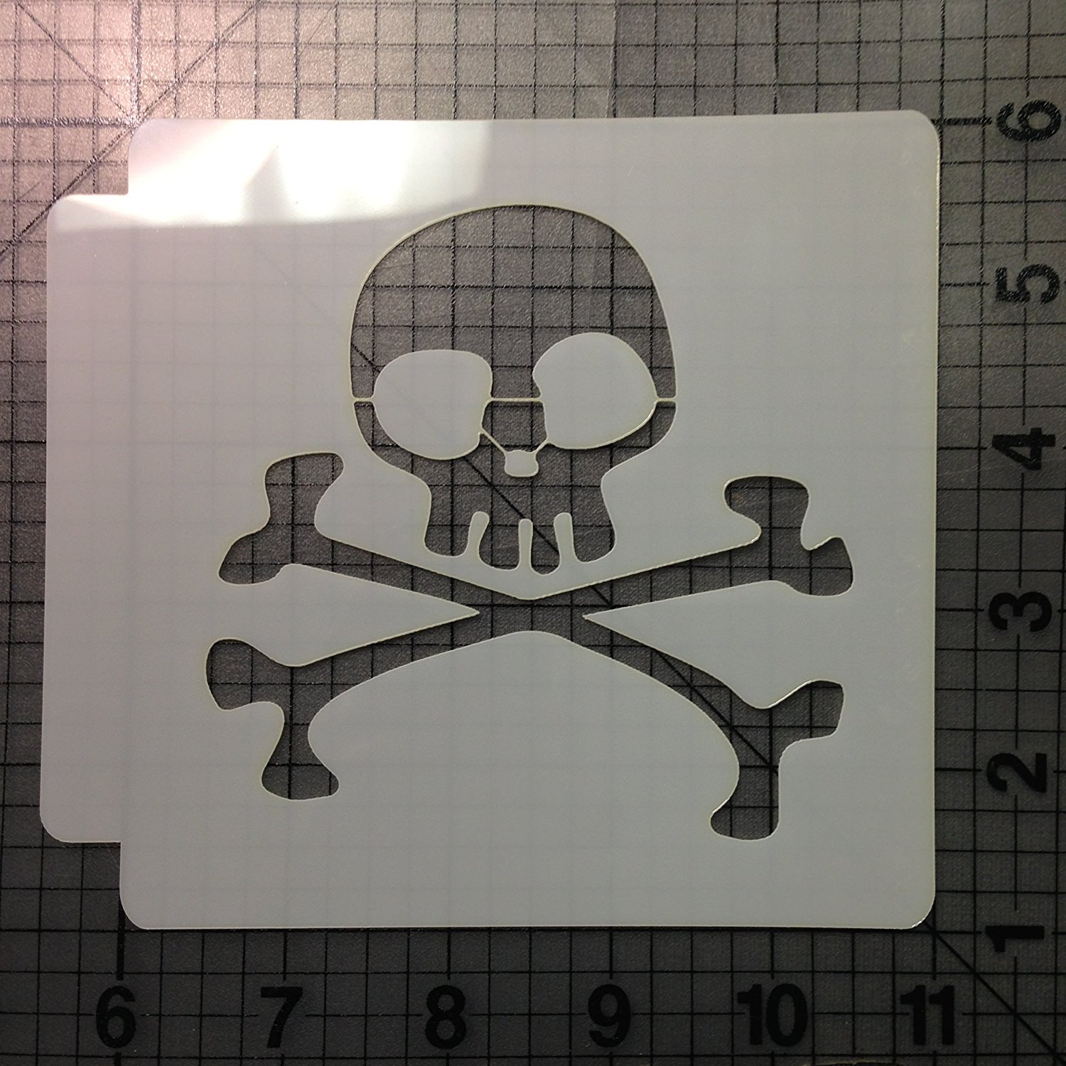Skull and Crossbones Stencil 101 (1 Inches) free image download