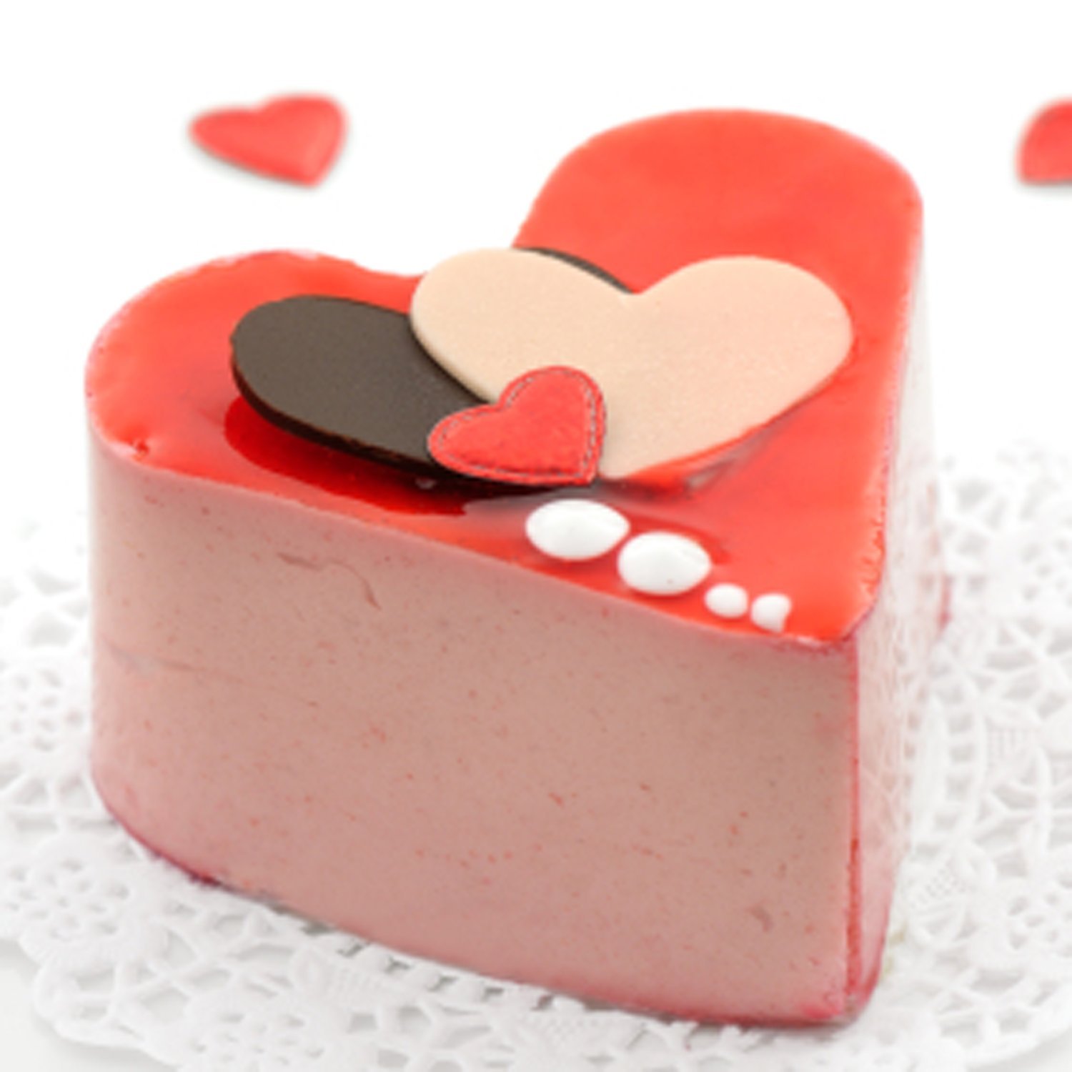 Freshware SM-110RD 12-Cavity Silicone Mini Valentine Heart Muffin ...