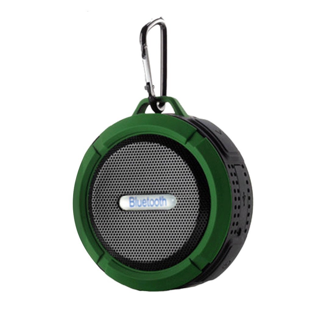 Army Green Waterproof Bluetooth Wireless Suction Cup Speaker ...