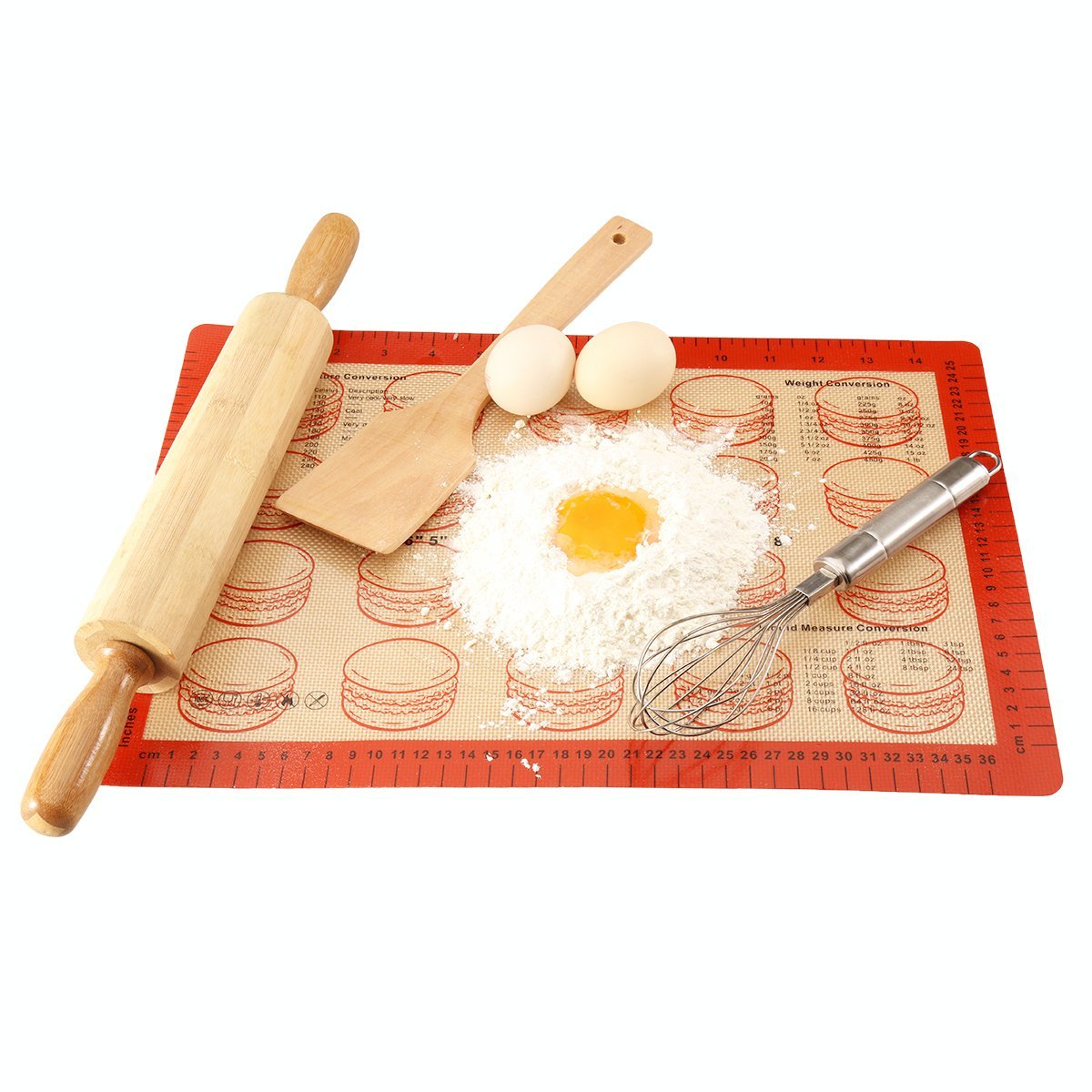 [ VFAD ] Baking Mat Set, FDA Non Stick Silicone Baking Mat With ...