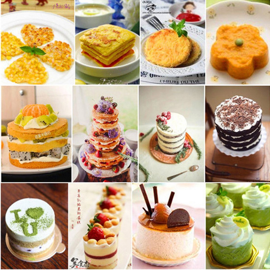 Uxcell Stainless Steel DIY Small Mousse Ring Lamy Cheese Cake Mold Food ...