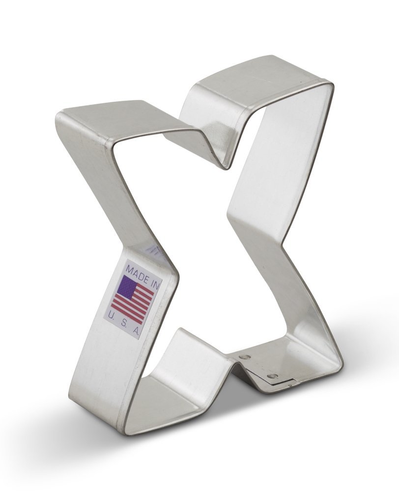 Ann Clark Letter X Cookie Cutter - 3 Inches - Tin Plated Steel free ...