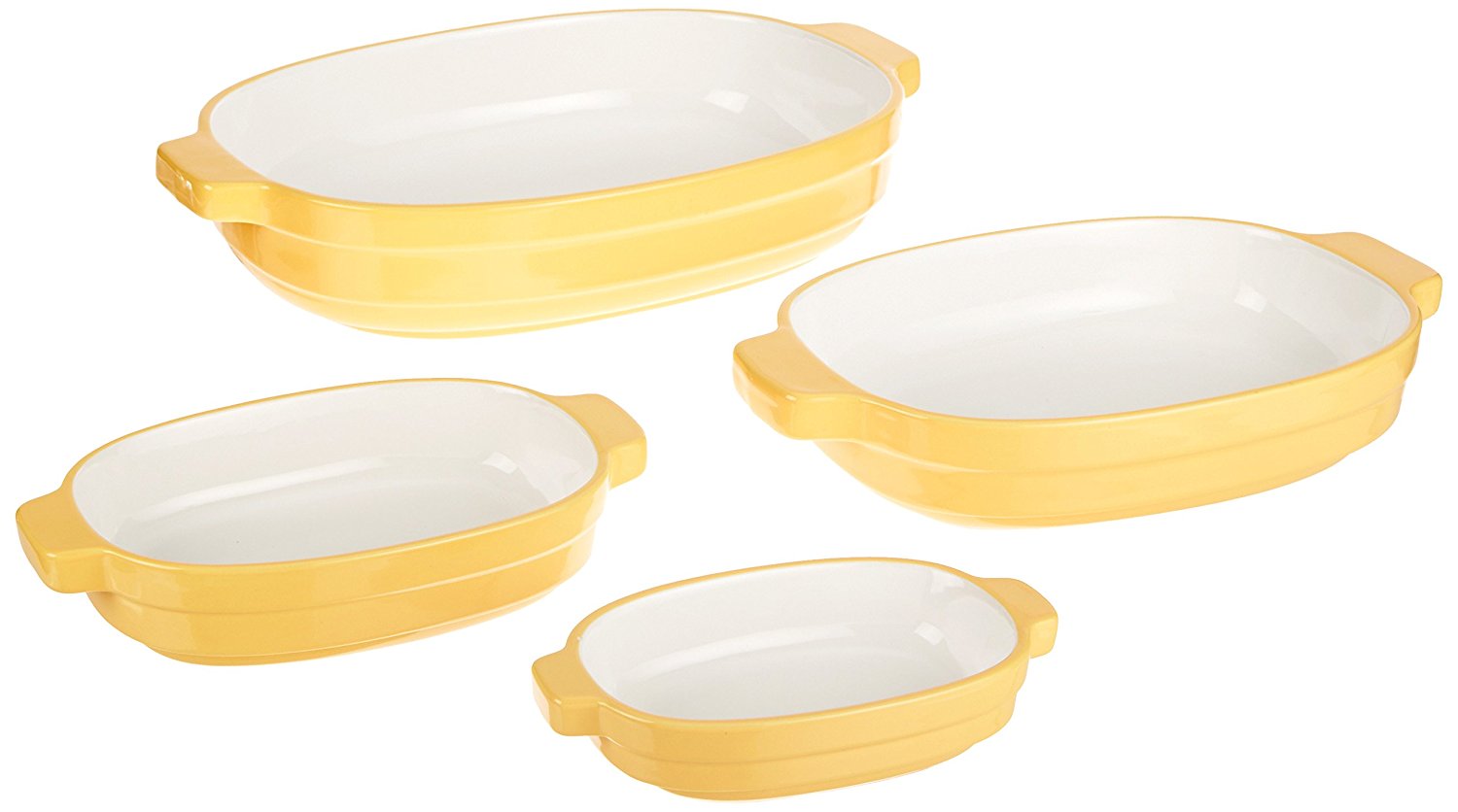 KitchenAid KBLR04NSER Nesting Ceramic 4-Piece Bakeware Set - Empire Red ...