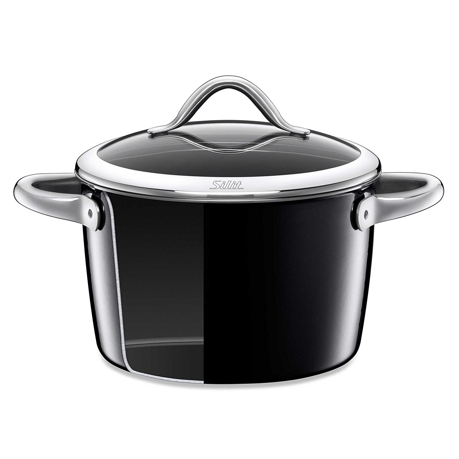 WMF Silit Ceramic 5-Quart Covered High Casserole in Black free image ...