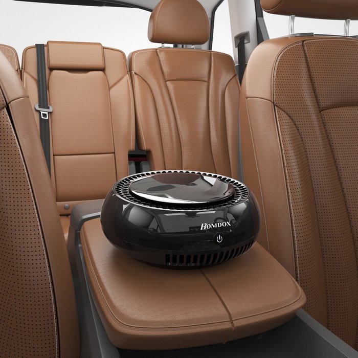 Homdox Car Air Purifier, True HEPA Air Purifier, Car Air Freshener Air ...