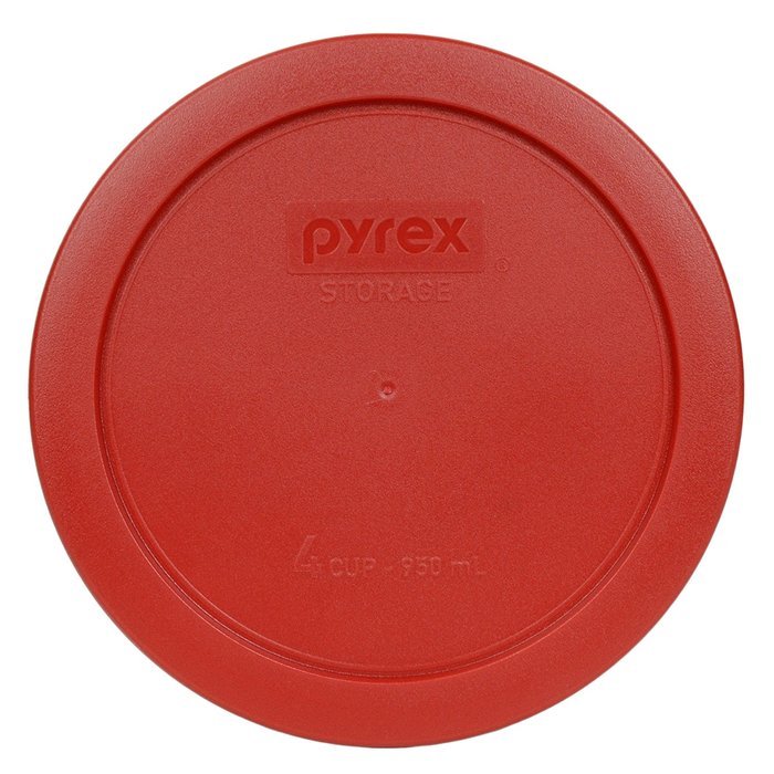 Pyrex 7201-PC Round 4 Cup Storage Lid for Glass Bowls (2, Navy Blue ...