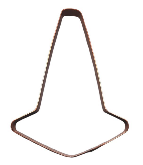 Large Road Safety Traffic Cone Copper Cookie Cutter free image download