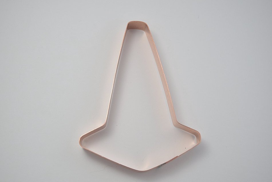 Large Road Safety Traffic Cone Copper Cookie Cutter N4 free image download