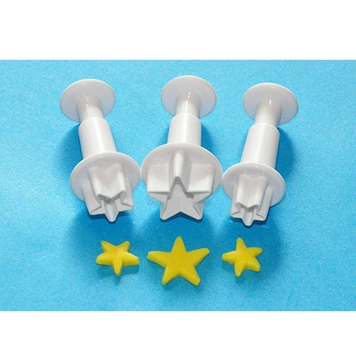 FOUR-C Baking Tools Star Cupcake Cutters Sugarcraft Cutter Kit for Cake ...