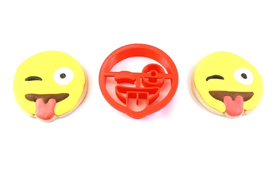Tongue Face Emoji Cookie Cutter N6 free image download