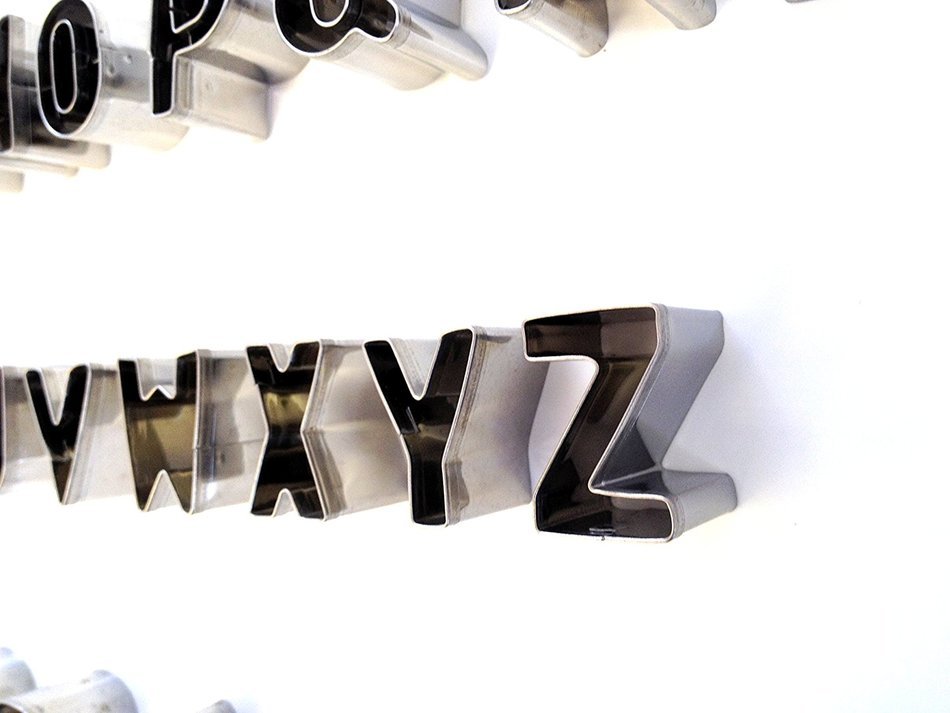 GreenKitchens [PREMIUM QUALITY] 35pc Metal Cookie Cutter Set, ABC & 123 ...