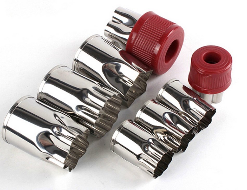 LOHOME Vegetable Cutter Mold, Stainless Steel Mini Cookie Cutters ...