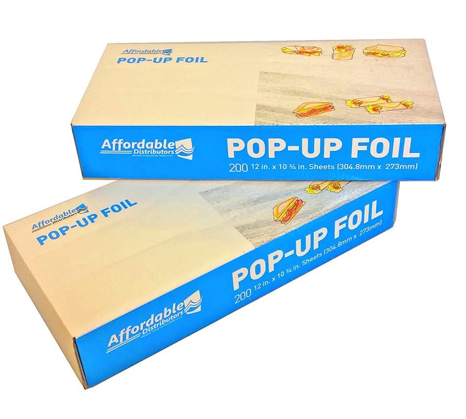 Affordable Distributors 12 X 10 3/4 Inch Pop-up Silver Foil Sheets Pack ...