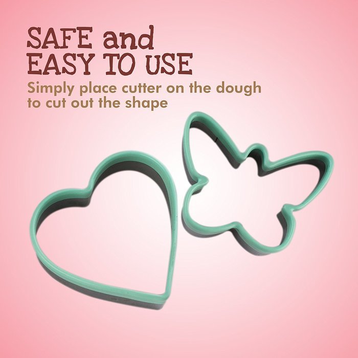 My Kitchen Mate Stainless Steel Cookie Cutter Set 4 Piece Mini Heart ...