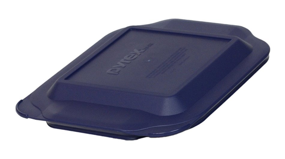 Pyrex Blue Plastic Lid For 2 Quart 8 inch Square Baking Dish 222 PC N2