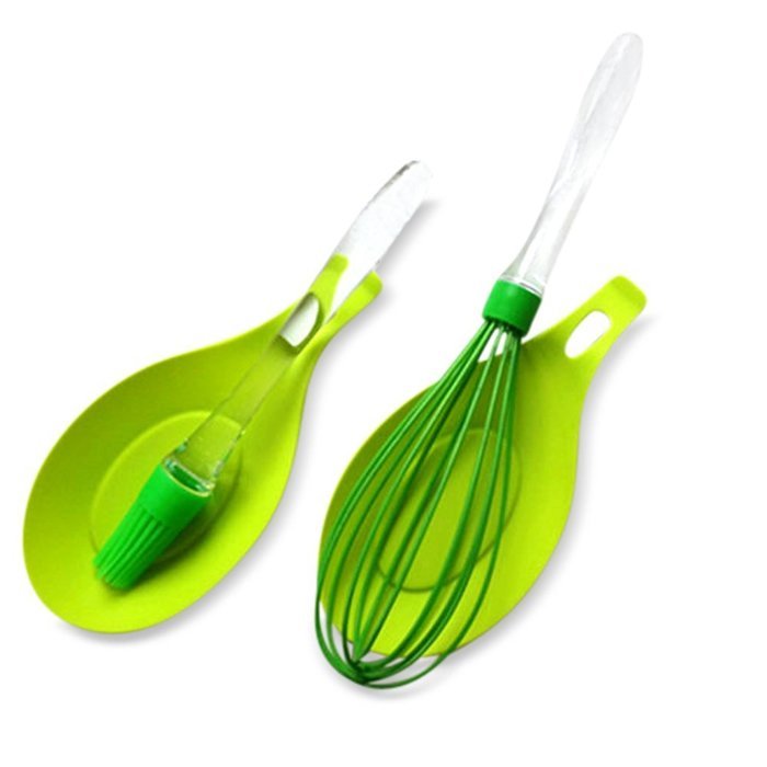 24-Piece Bakeware Set — Kitchen Accessories — Silicone spoon rest ...