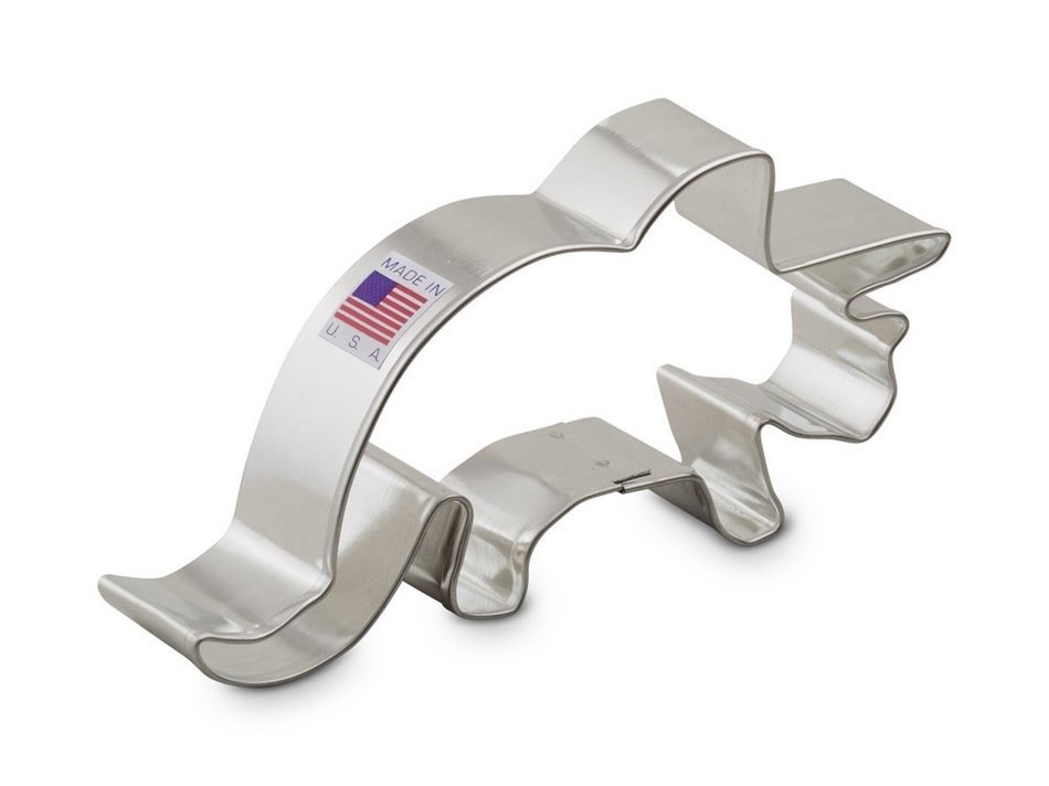 Ann Clark Triceratops Cookie Cutter - 3.25 Inches - Tin Plated Steel ...