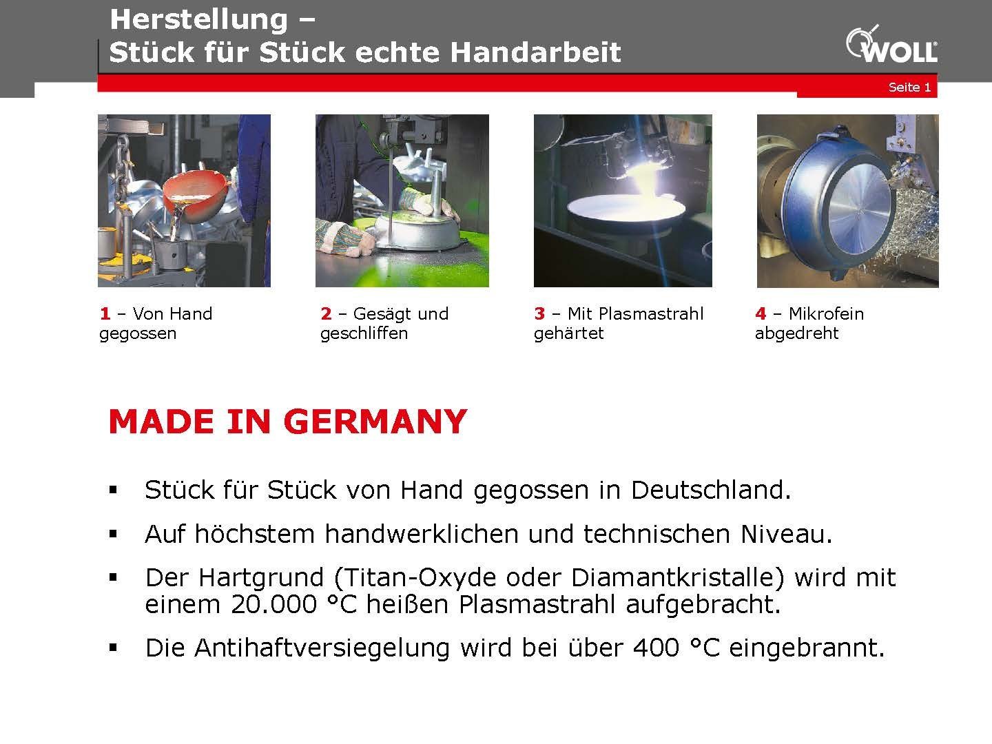 Woll Nowo Titanium Square Casserole Pan with Side Handles and Lid, 6.3 ...