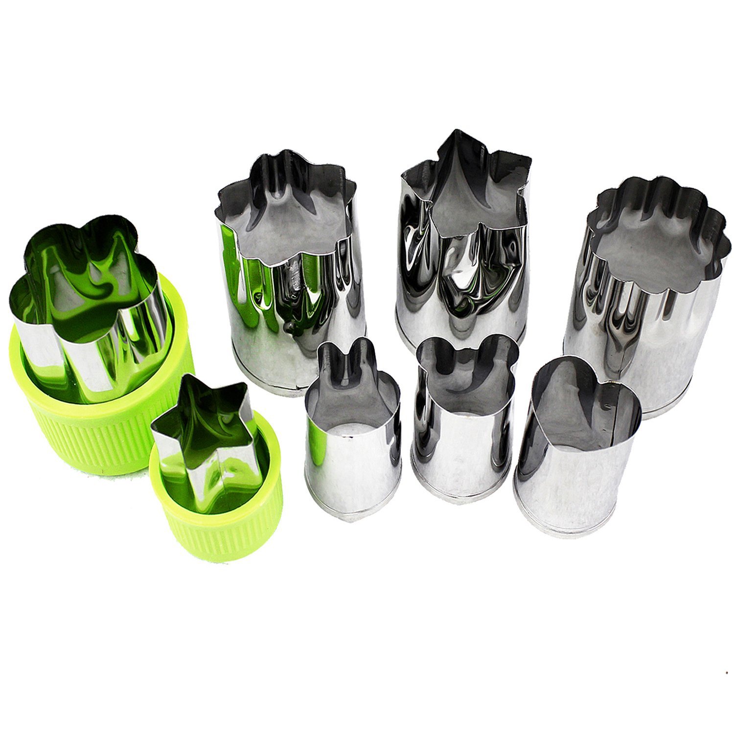 UpGoo Vegetable Cutters Shapes Set (8 Piece) - Cookie Cutters Mold ...