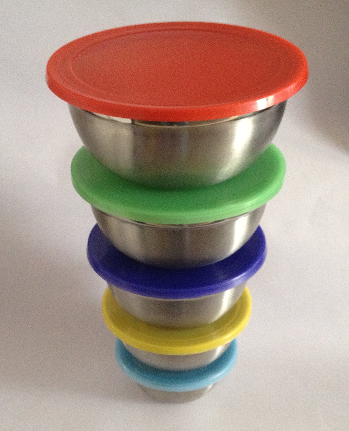 Lightweight Stainless Steel Storage Containers cum Mixing Bowls with ...