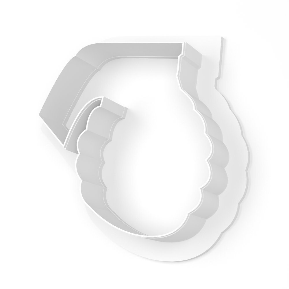 Hand Grenade Cookie Cutter - STANDARD - 3 Inches free image download