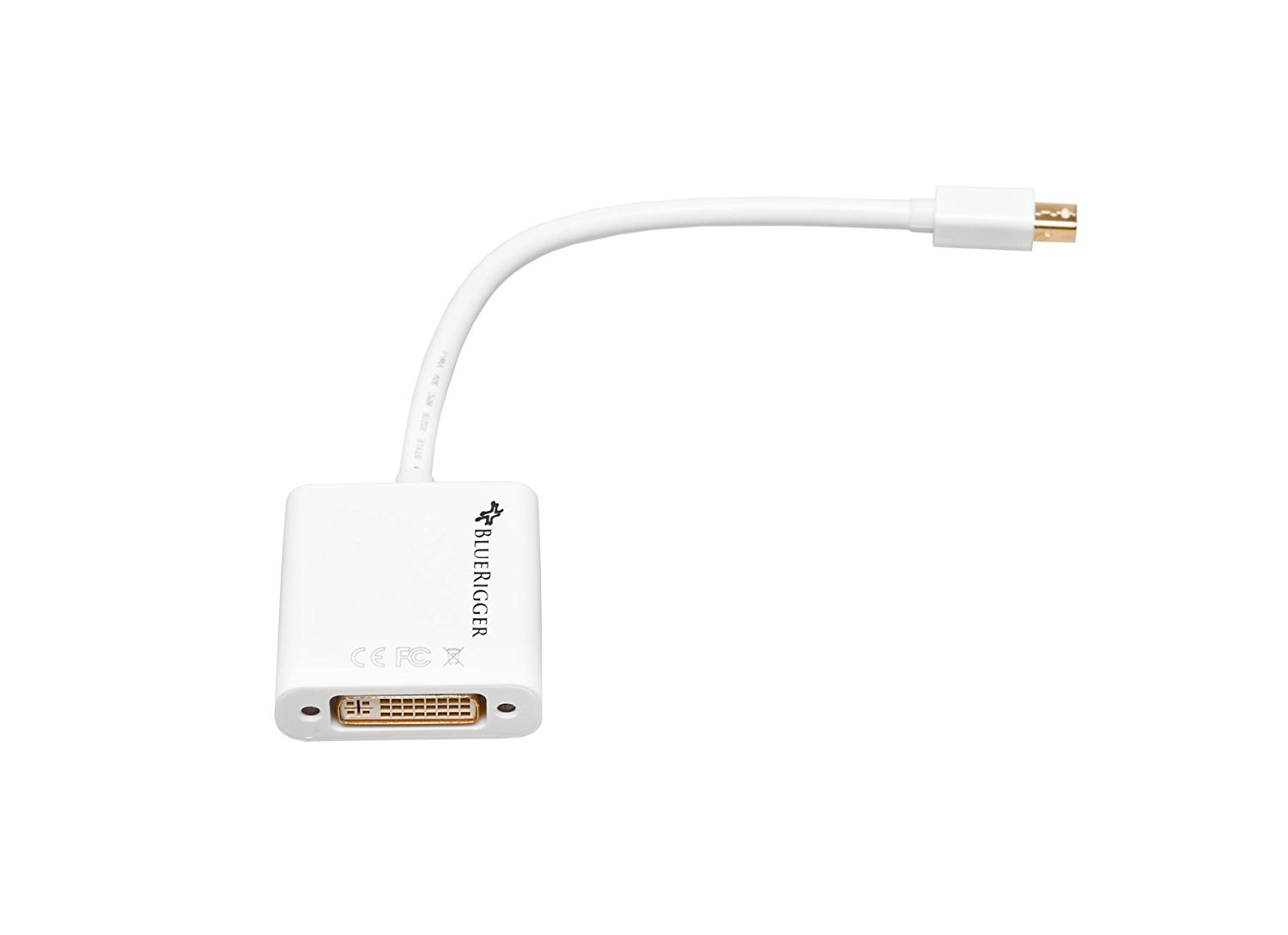 BlueRigger Mini DisplayPort (Thunderbolt) to DVI Female Adapter Cable ...