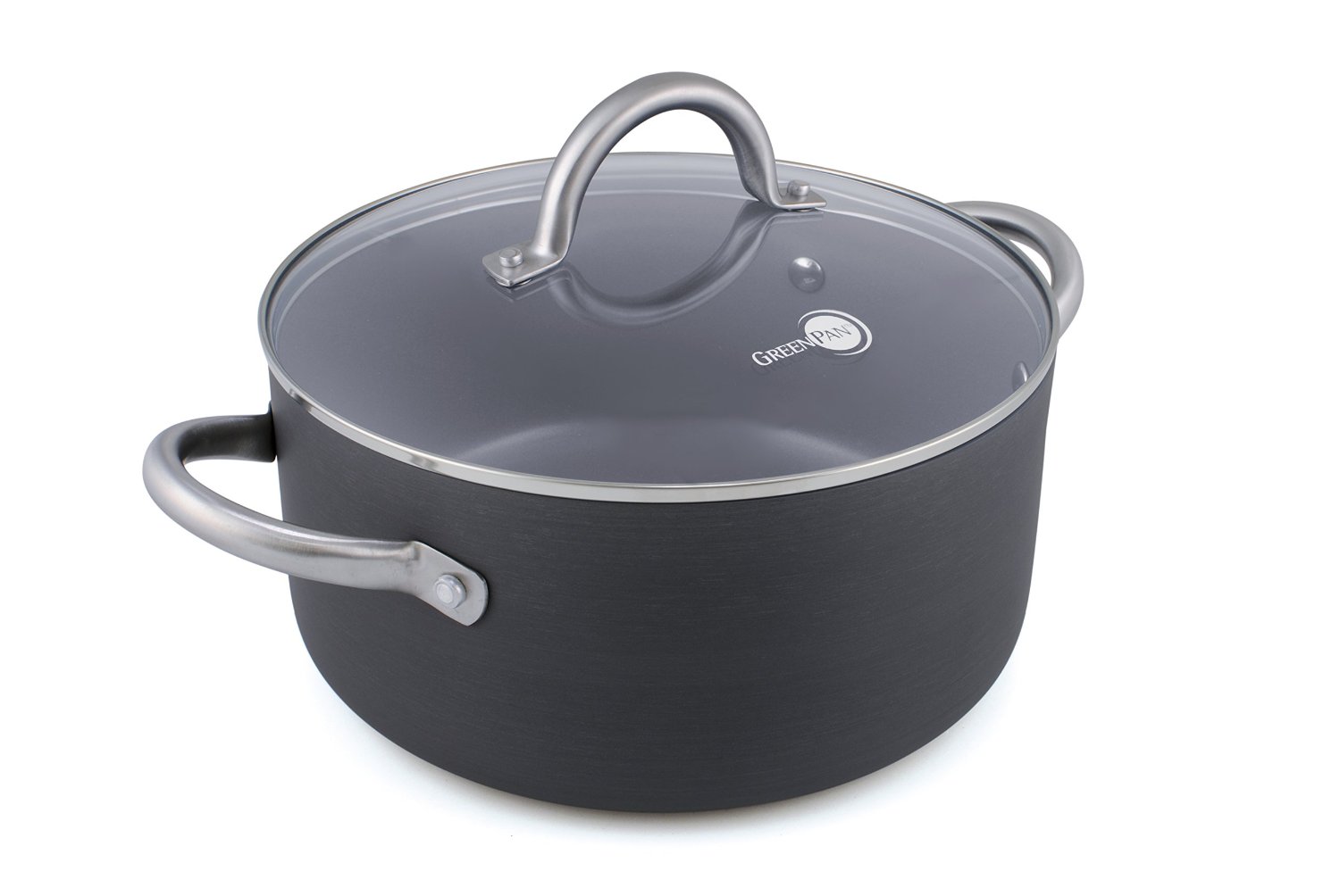 GreenPan Lima 5 Quart Hard Anodized Non-Stick Ceramic Covered Casserole ...