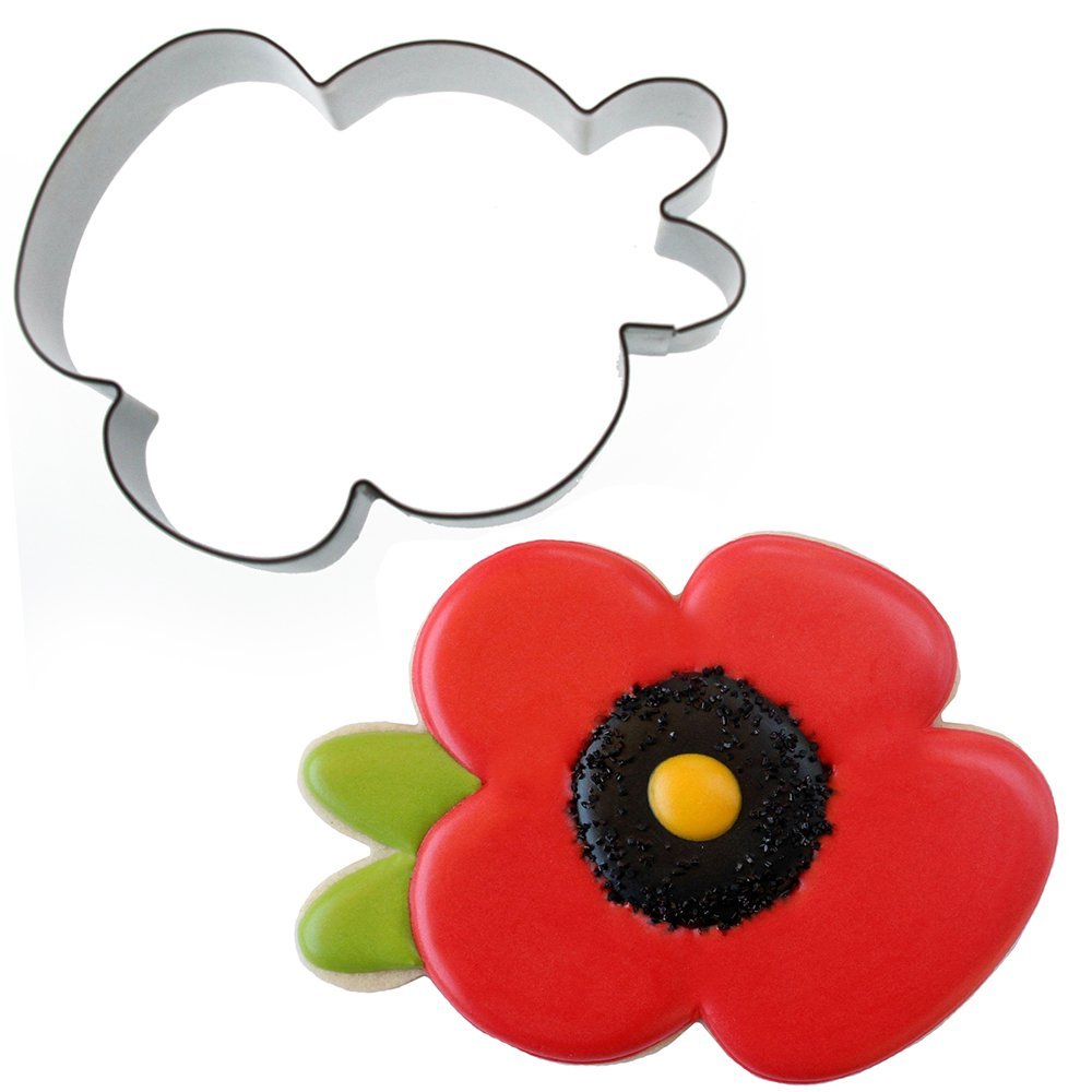 Sweet Elite Tools- Poppy Flower Stainless Steel Cookie Cutter By Sweet ...