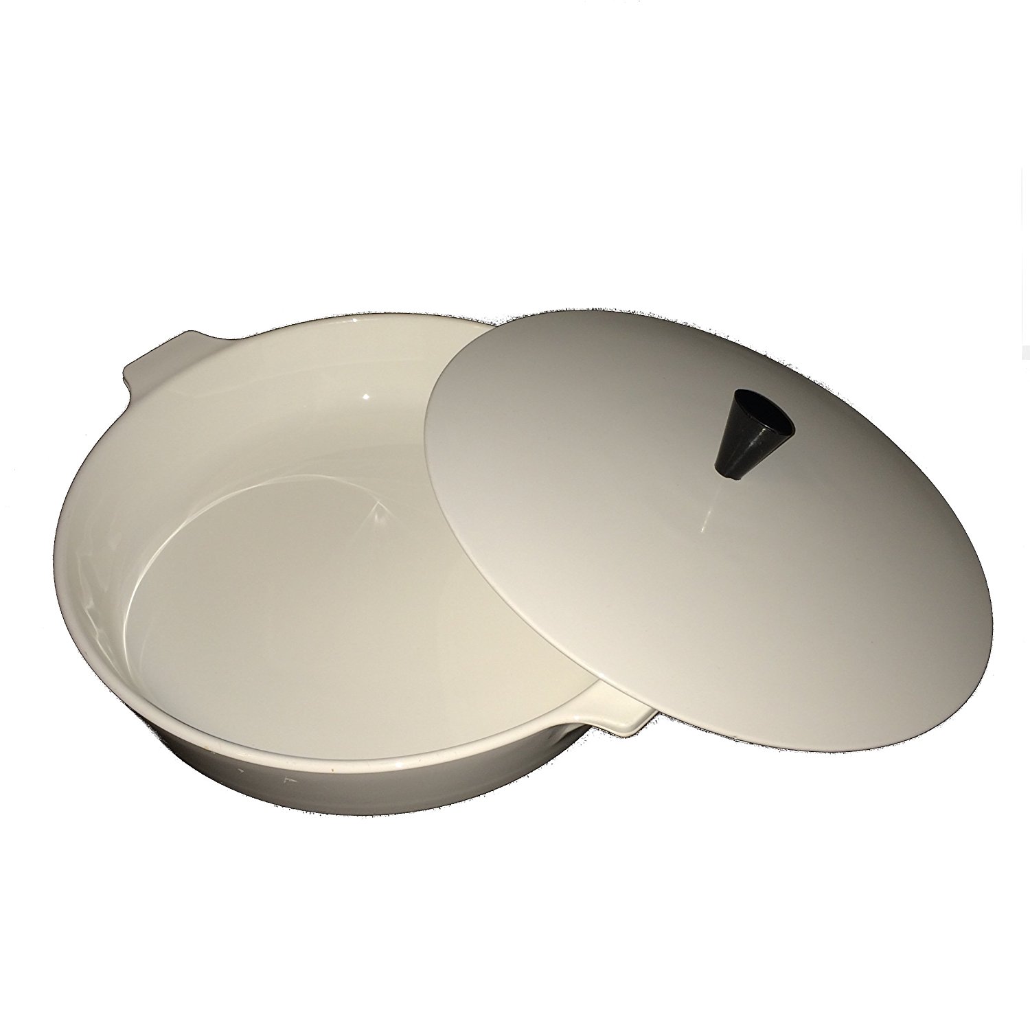 Vintage Corningware WHITE Buffet Server 10 Inch Skillet Casserole Baking Dish B-10 N2 free image ...