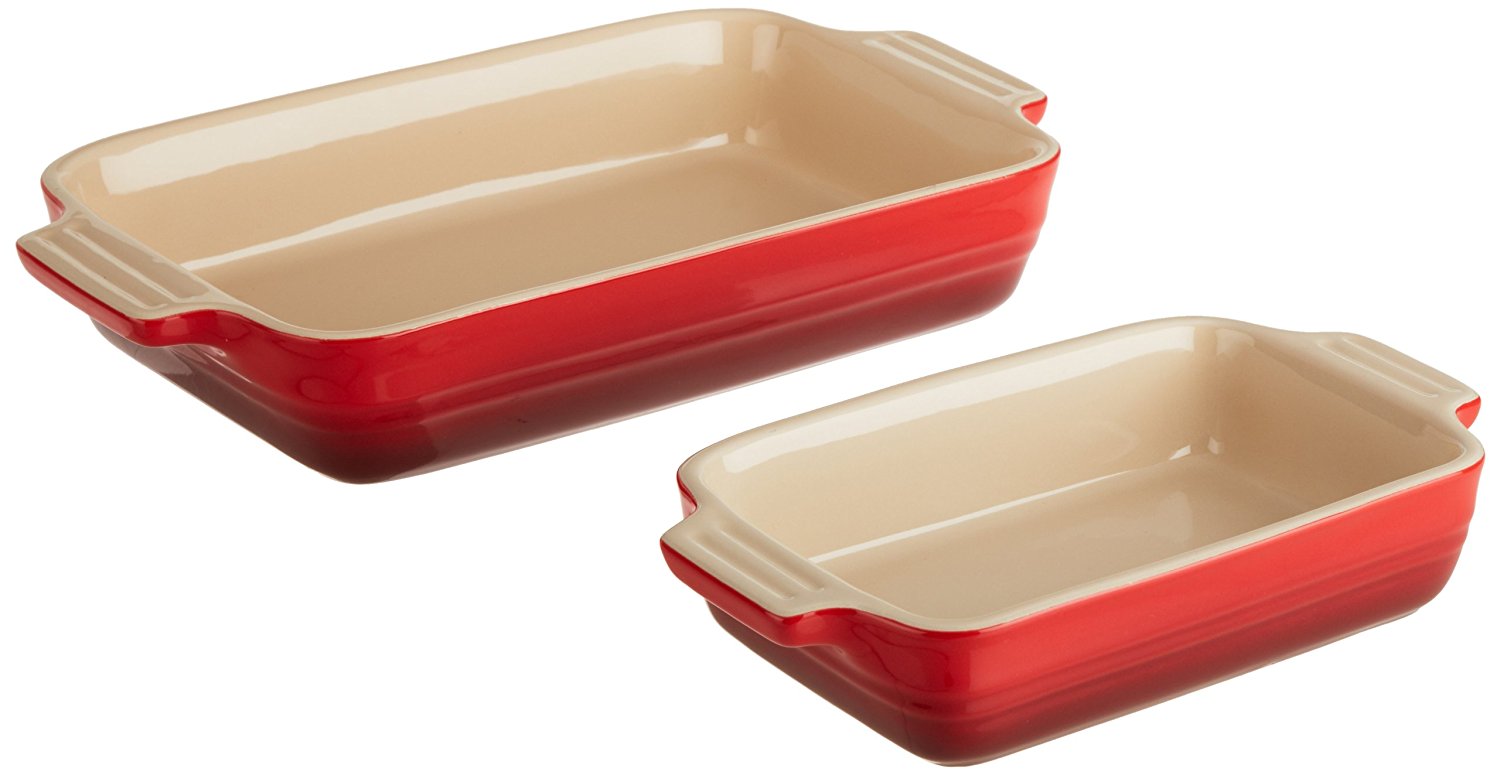 Le Creuset PG051926-59 Stoneware Classic Rectangular Bakers, Marseille free image download