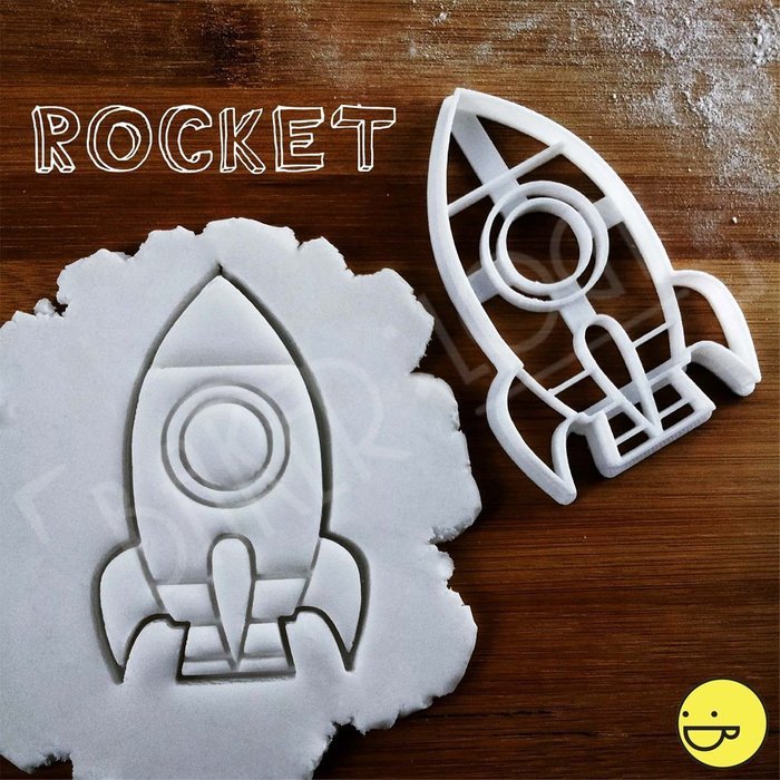 Space Rocket Cookie Cutter free image download
