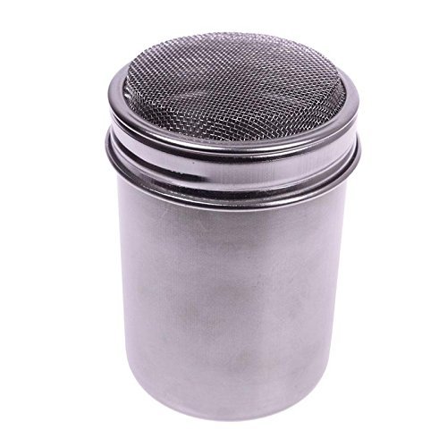 Stainless Chocolate Shaker Dredge Icing Sugar Powder Cocoa Flour Coffee ...