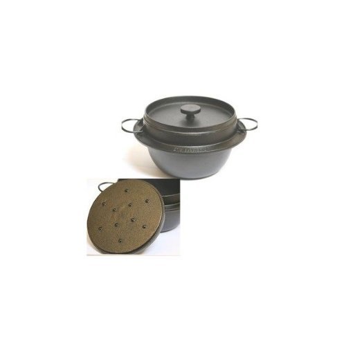 Japanese Iwachu Gohan Nabe Cast Iron Rice Cooker 5Go #410719 N4 free ...