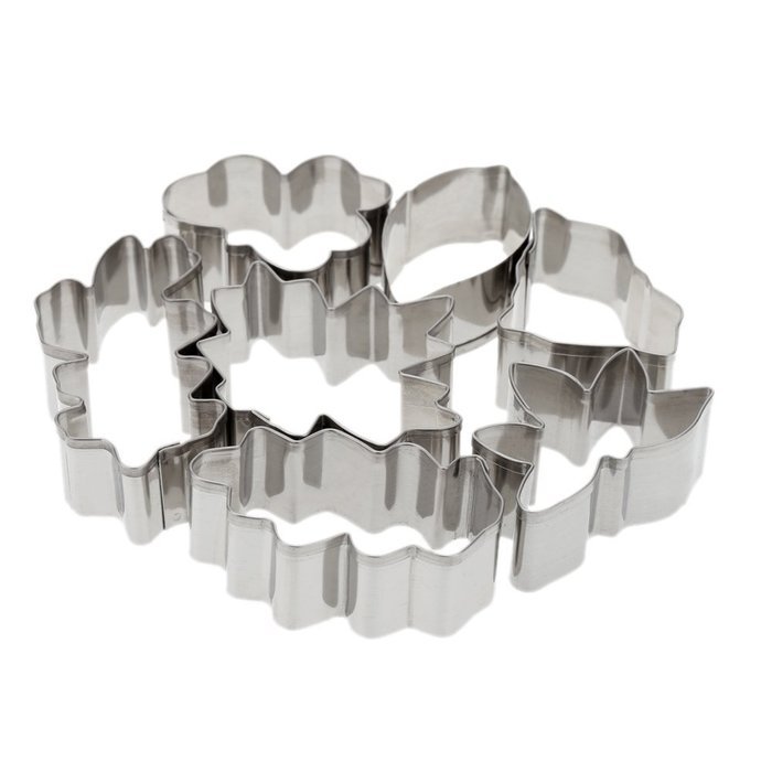 OKUBOX BT06 7pcs/set Stainless Steel Cake Fondant Cookie Biscuit Candy ...