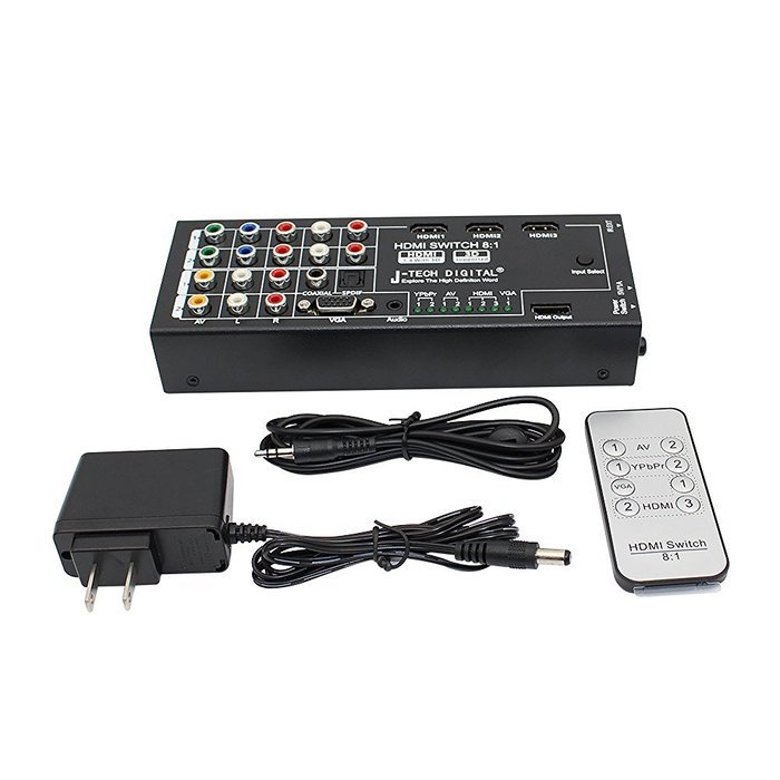 J-Tech Digital ® HDMI 1.4 Switch Switcher Box Selector 3 In 1 Out HDMI ...